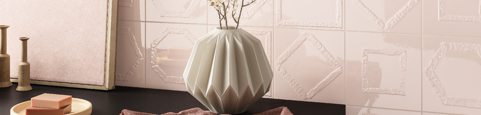 RV SENSE VELVET PINK BR 21,5X21,5 - Série SENSE | Roca Brasil Cerámica