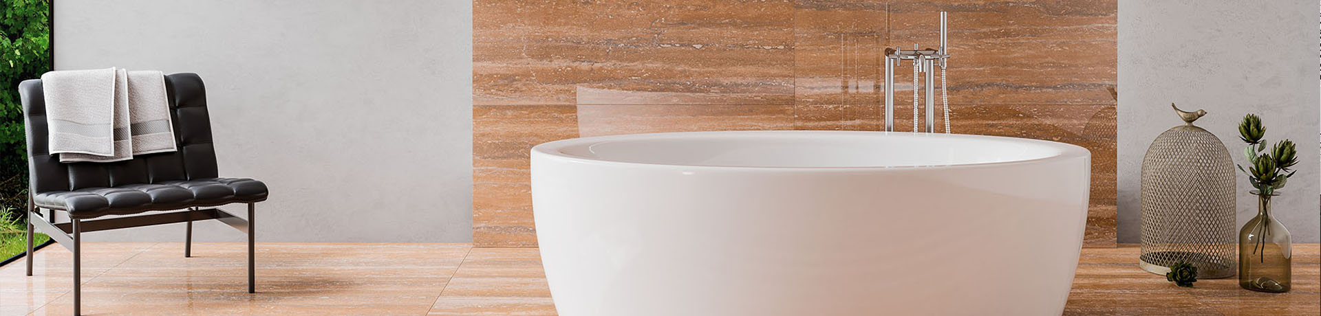 PE TRAVERTINO ROSSO POL 60X120 R - Série TRAVERTINO | Roca Brasil Cerámica